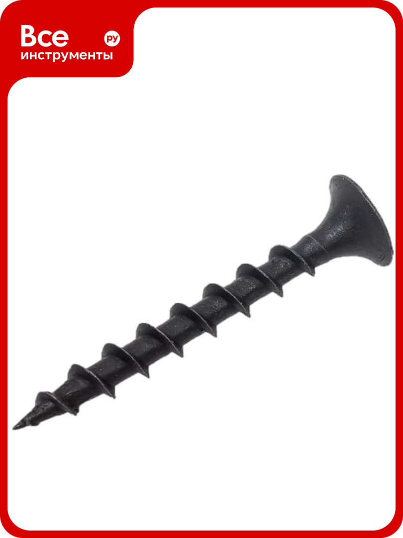 Саморез по дереву VIPКрепеж черный 3,5х32 к 20108 VIPS 5x32, для скрепления заготовок