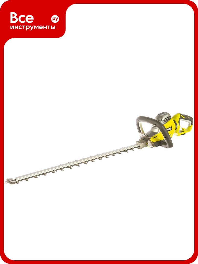 Электрический кусторез Ryobi RHT8165RL 5133003649, легко, с поворотной рукояткой и двусторонним ножом, бытовой класс