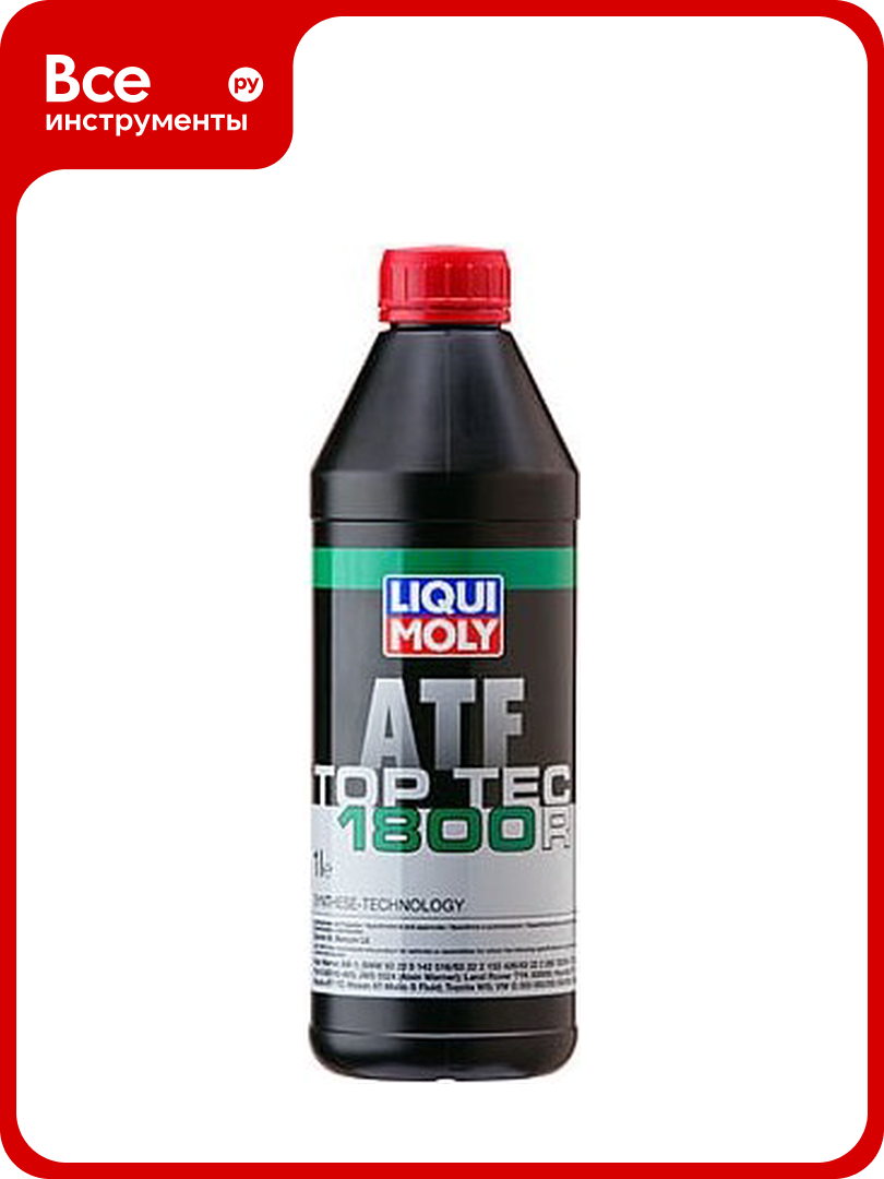 НС-синтетическое трансмиссионное масло для АКПП 1л LIQUI MOLY Top Tec ATF 1800 R 20625, 1 л