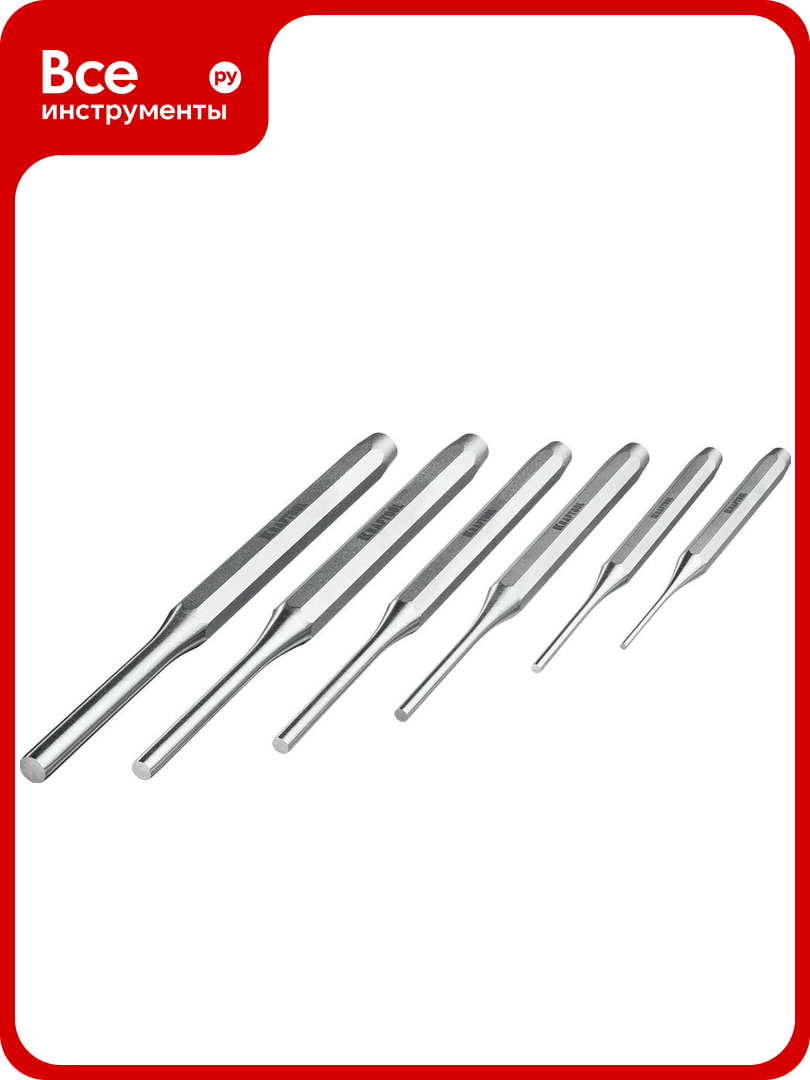 Набор выколоток KRAFTOOL Grand-6 6 предметов 21075-H6, из хромомолибденовой стали