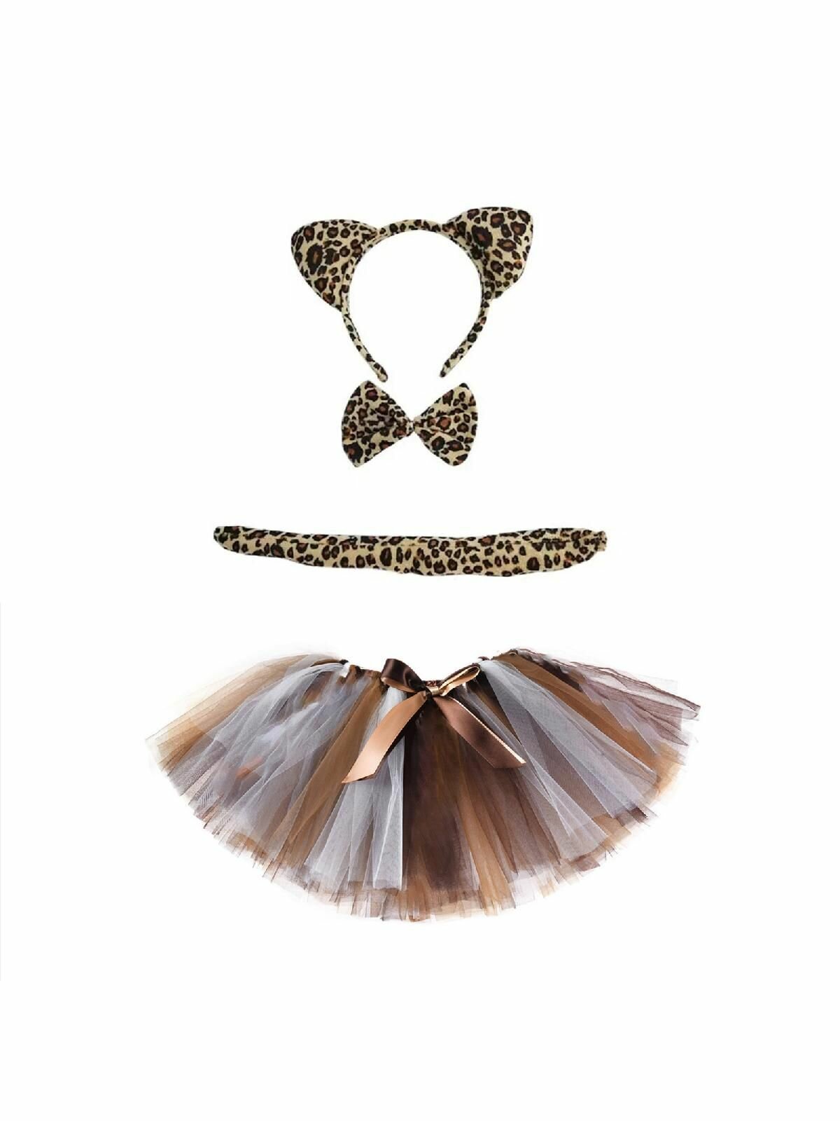 Детский костюм оленя/леопарда на Хэллоуин, Леопардовый костюм - XL