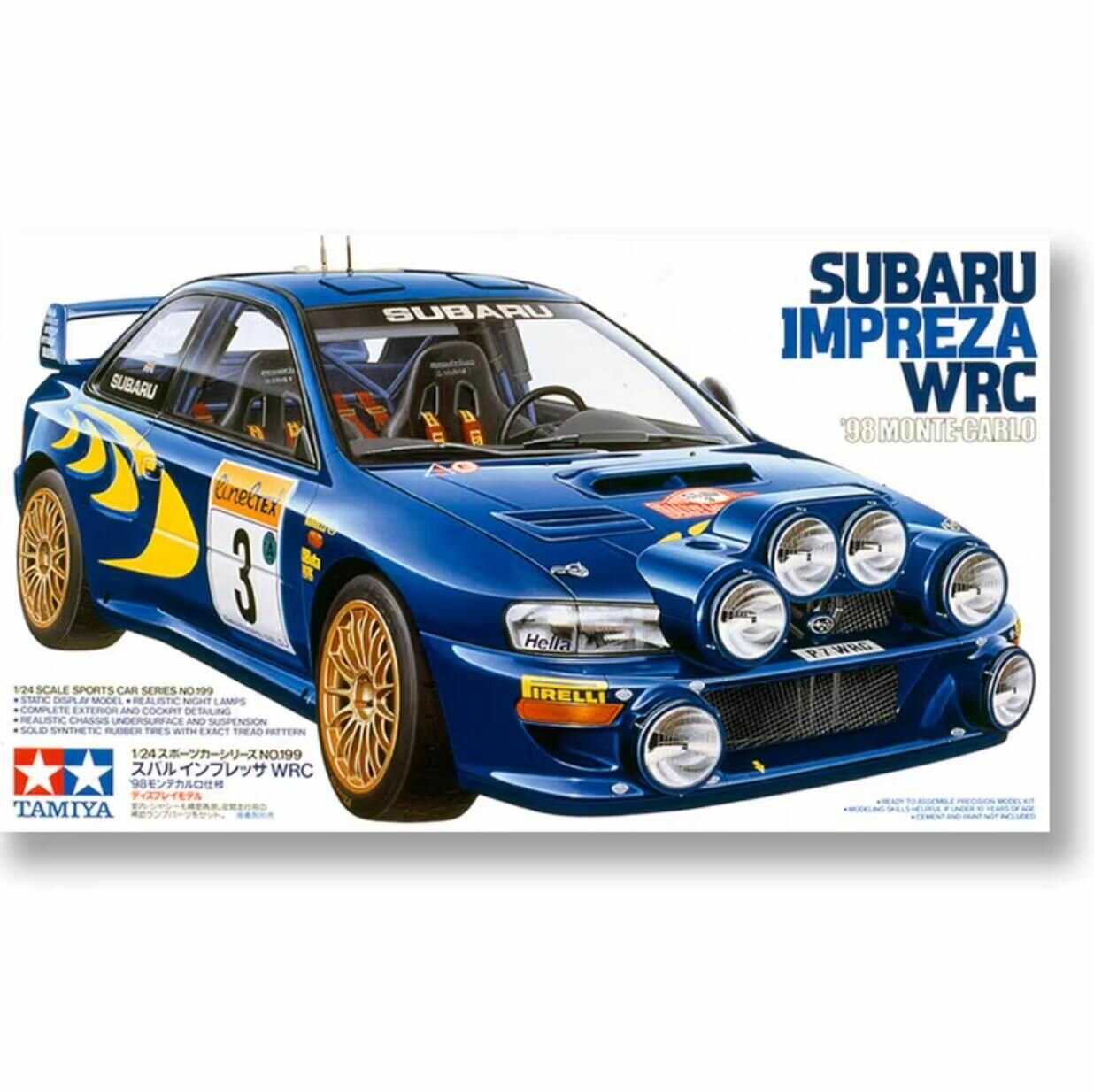1/24 модель автомобиля в сборе Impreza WRC 98 Monte Carlo модель DIY Tamiya 24199