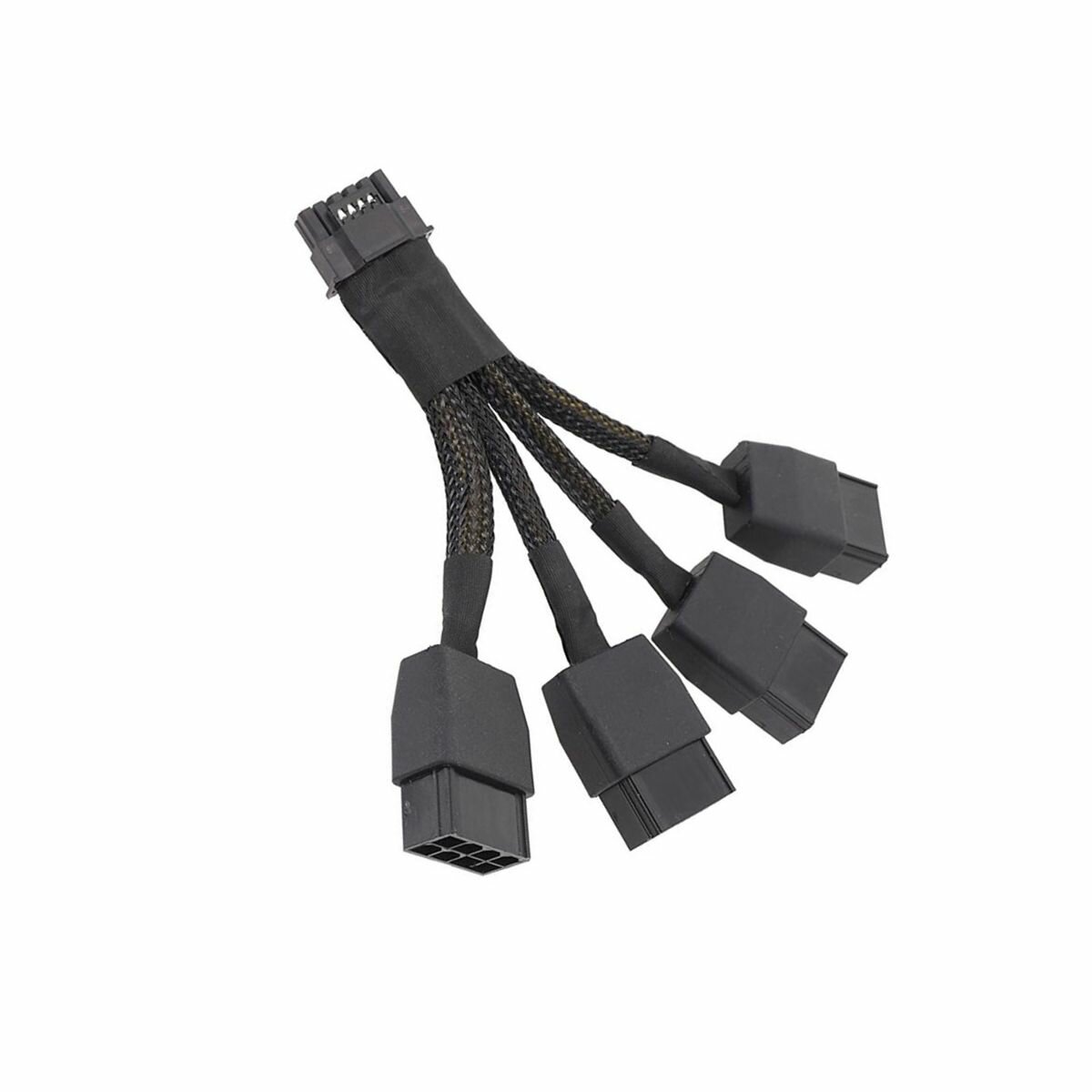Удлинительный кабель PCI-E 5.0 MyPads 18AWG 4X8Pin на 16Pin (12 + 4) 10 см