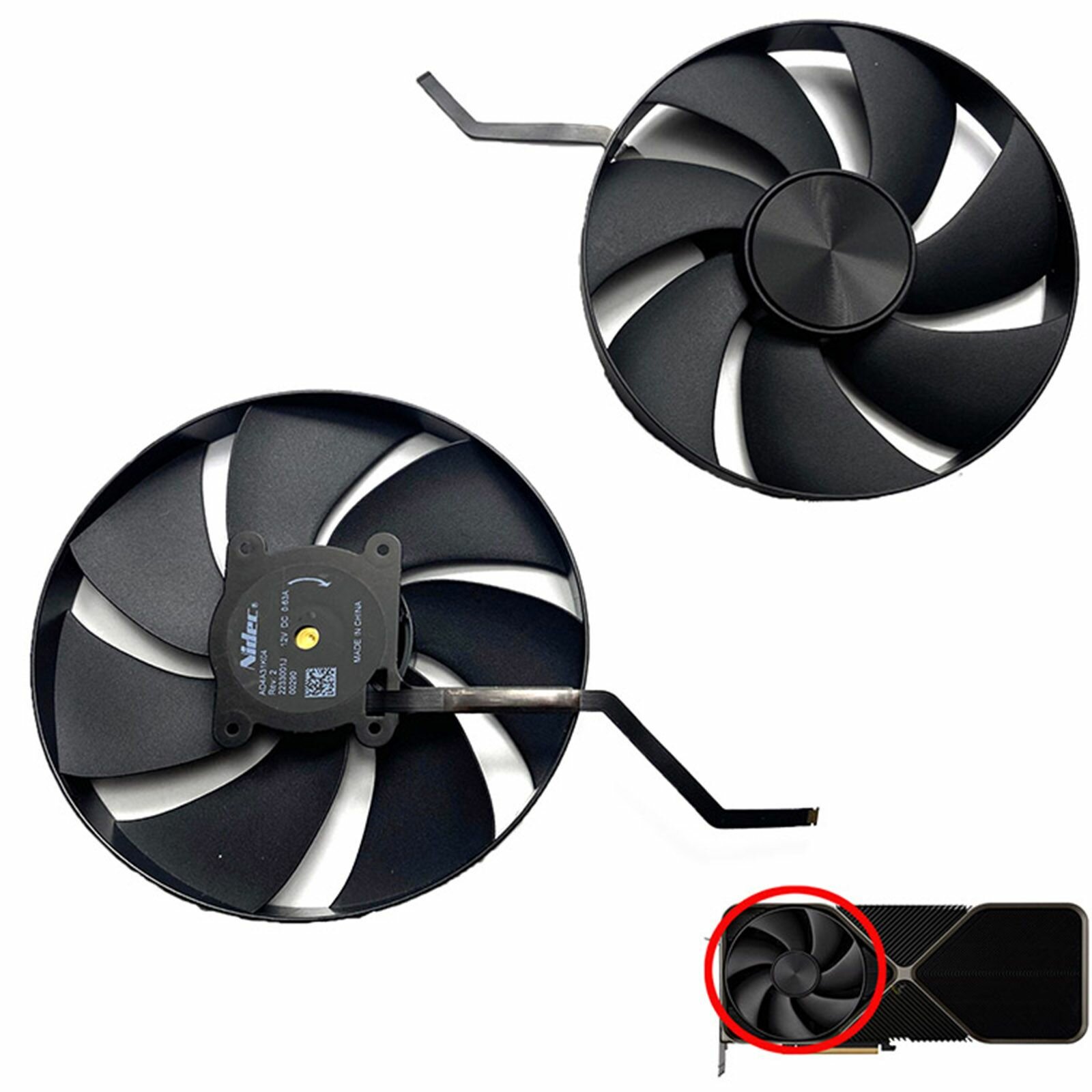 Вентилятор охлаждения видеокарты NVIDIA RTX 4080 4090 MyPads