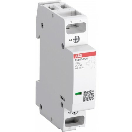 Контактор модульный ABB ESB20-02N-06, номинальный рабочий ток 20,0 А
