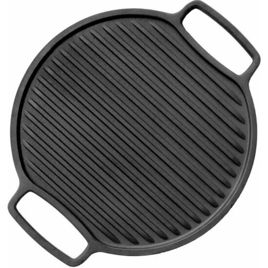 Плато Brizoll 36 см, двухсторонее, круглое, чугун (U36G)