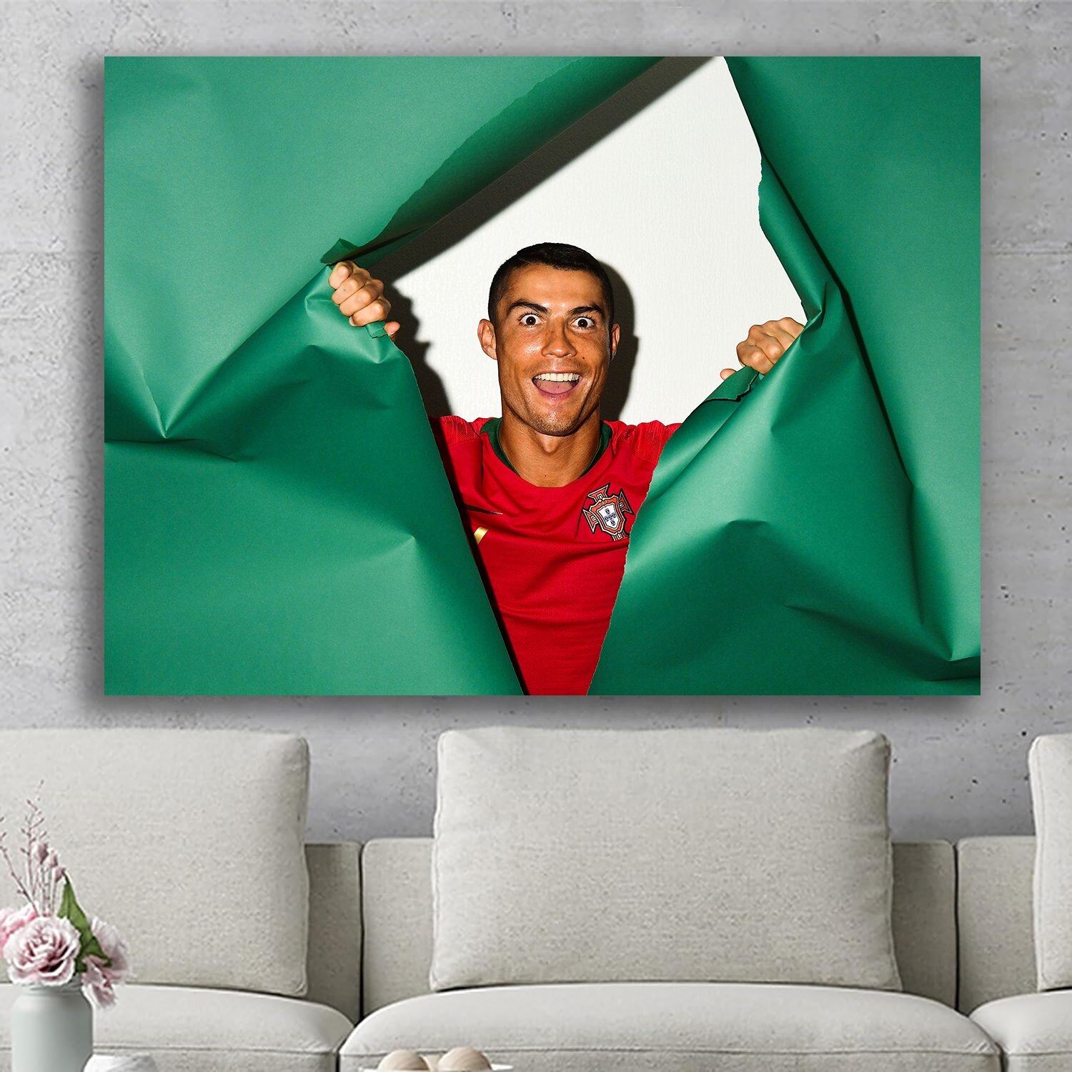 Картина на стену для интерьера - "Криштиану Роналду, футбол", 30х40 см.