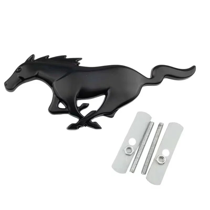 3D логотип лошади, металлическая наклейка на передний капот автомобиля для Ford Mustang Focus Mondeo ROUSH SHELBY GT GT500, эмблема заднего багажника, наклейки на значок F