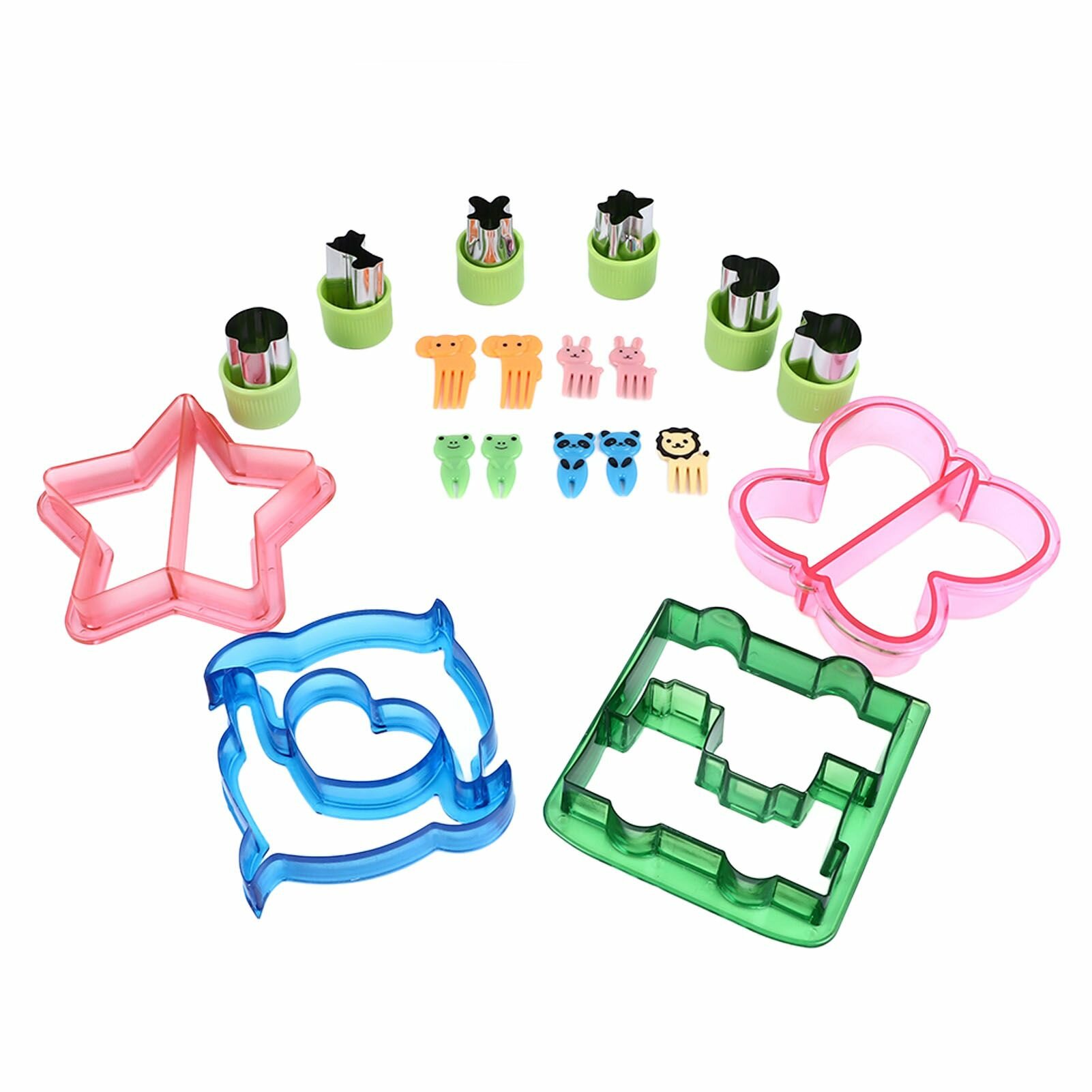 20 шт форм для сэндвичей и овощей из нержавеющей стали, мини-штампы