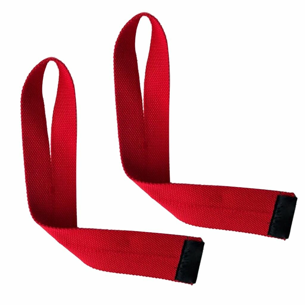 (2 штуки) Усилительный пояс для становой тяги, захвата тяжестей-красный
