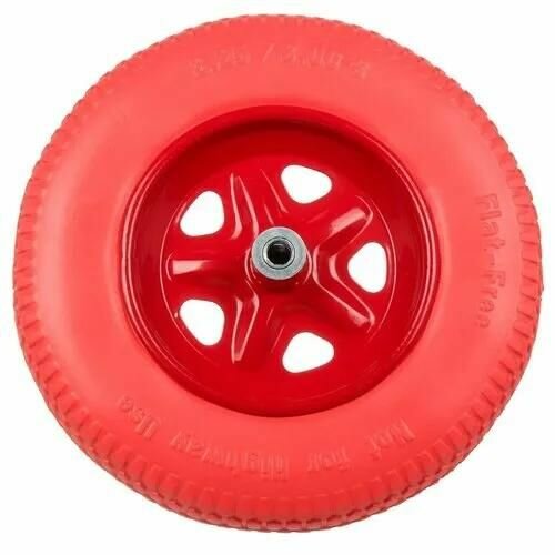 Колесо для тачки КНР полиуретан PU, D 85, 3,25-3,00-8, втулка D16 мм