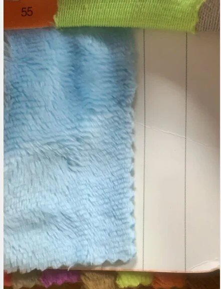 ZYFMPTEX плюшевая ткань Minky 100% полиэстер 45x50 см Голубой, 55