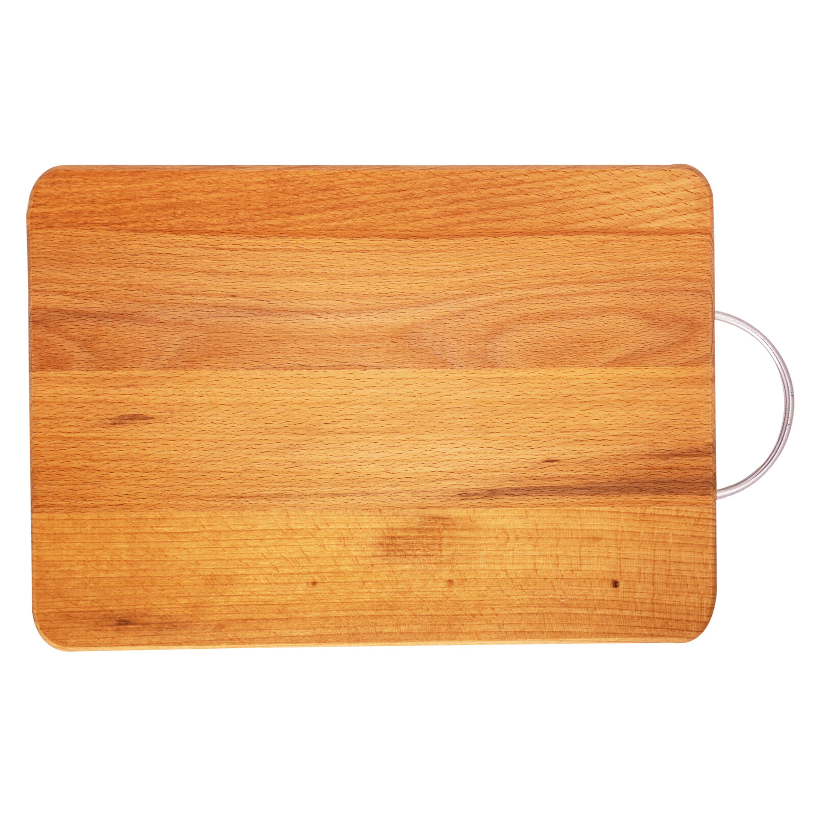 Доска разделочная бук 35x24,5x1,8 см с металлической ручкой