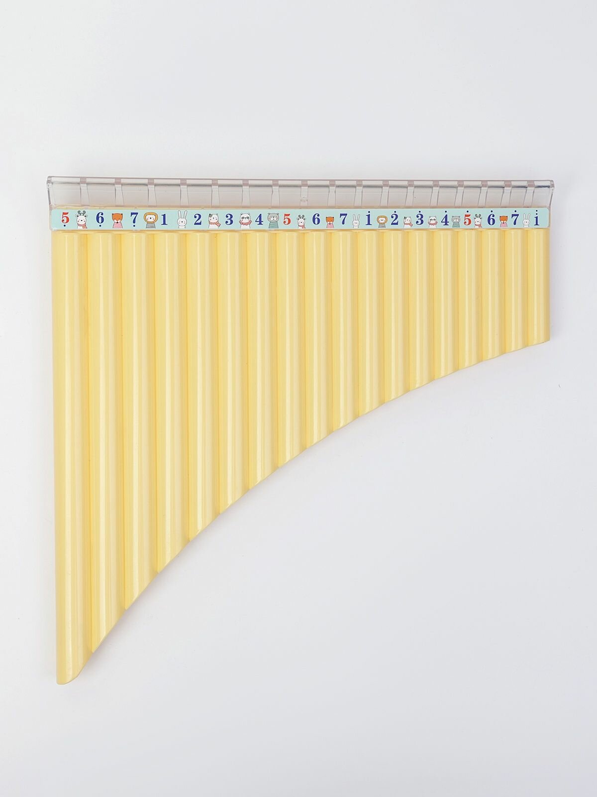 Пан-флейта Music Life 18 трубок, желтая, C, 26 25 см