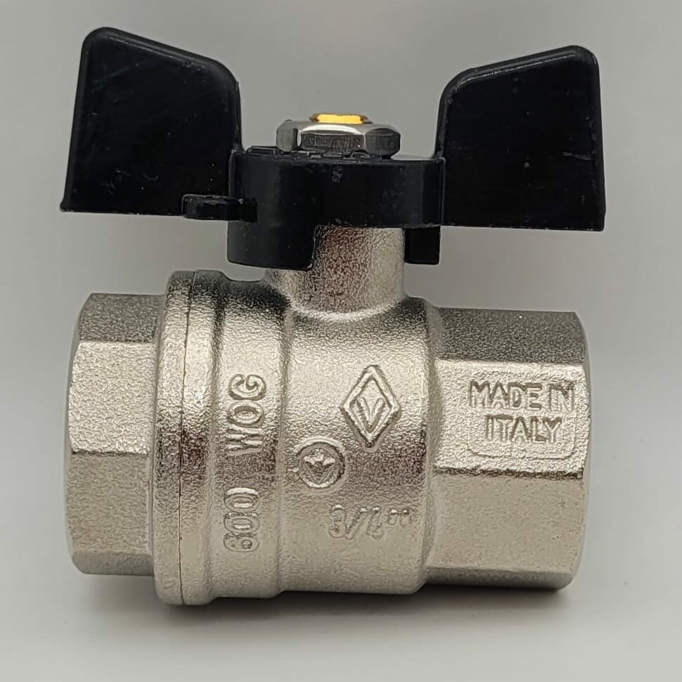 Кран шаровый для воды BUGATTI 3/4 дюйма