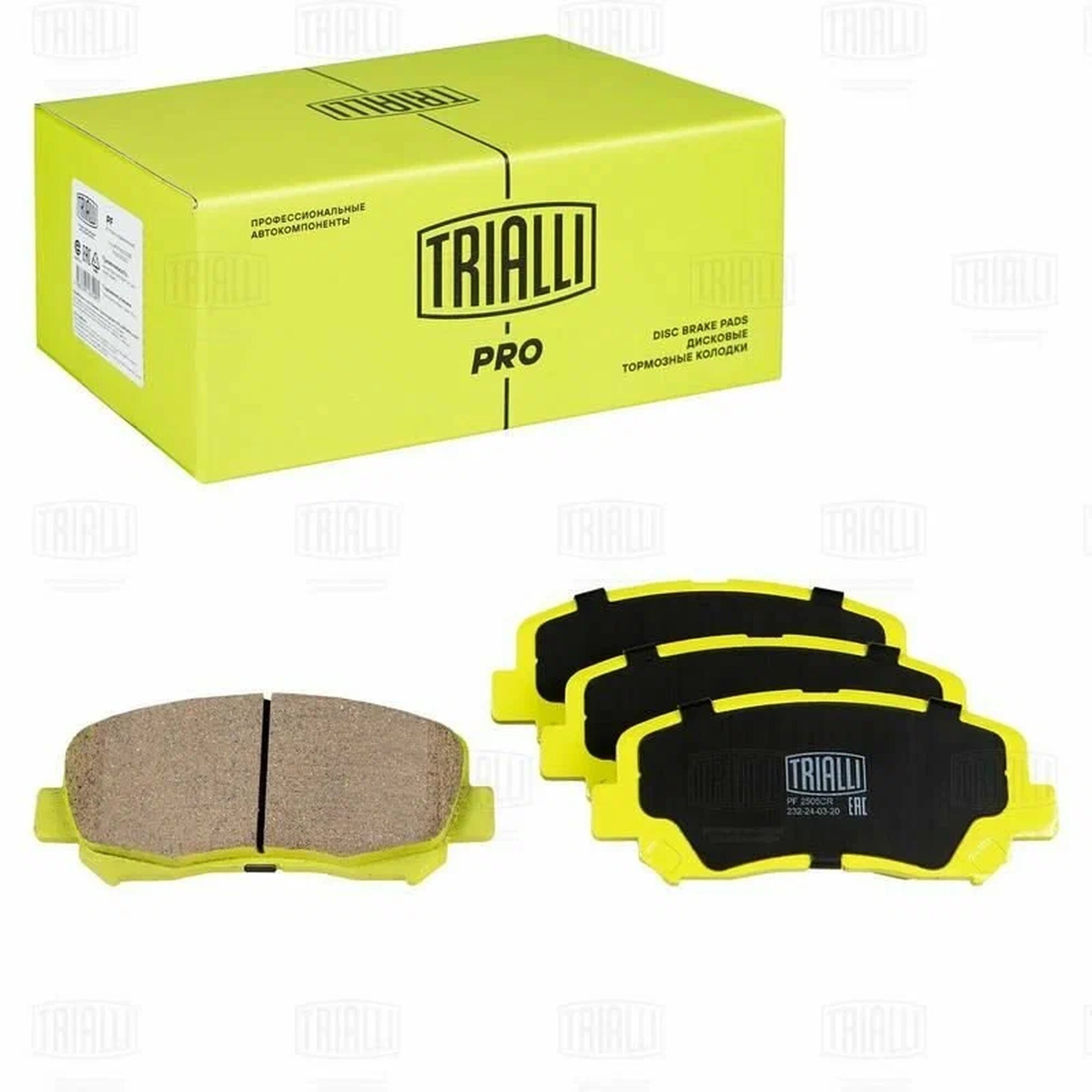 Колодки тормозные дисковые передние для а/м Mazda CX-5, TRIALLI PF 2505CR (серия PRO)