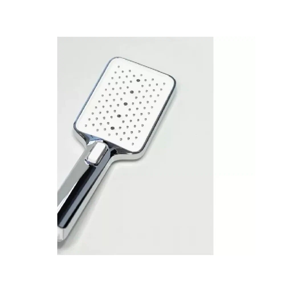 Лейка для душа Frаp F030, хромированная, прямоугольная, 3 режим, пластик