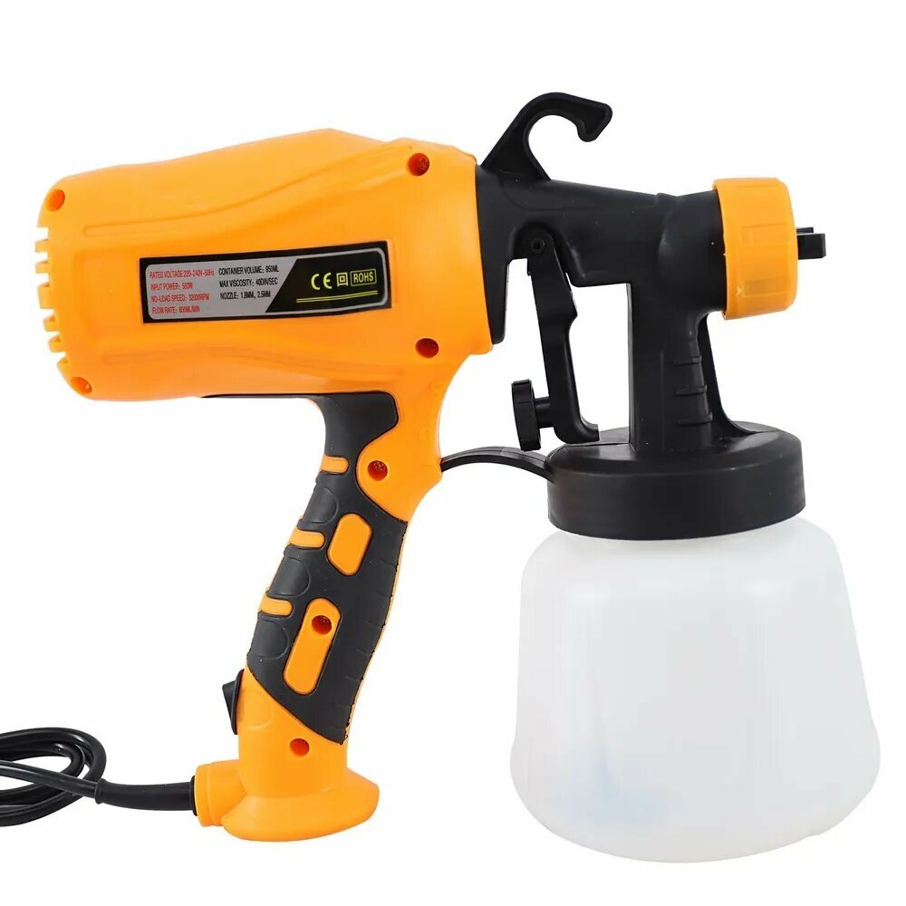 Электрический краскопульт, для красок, клея, латексных и масляных составов, 550Вт