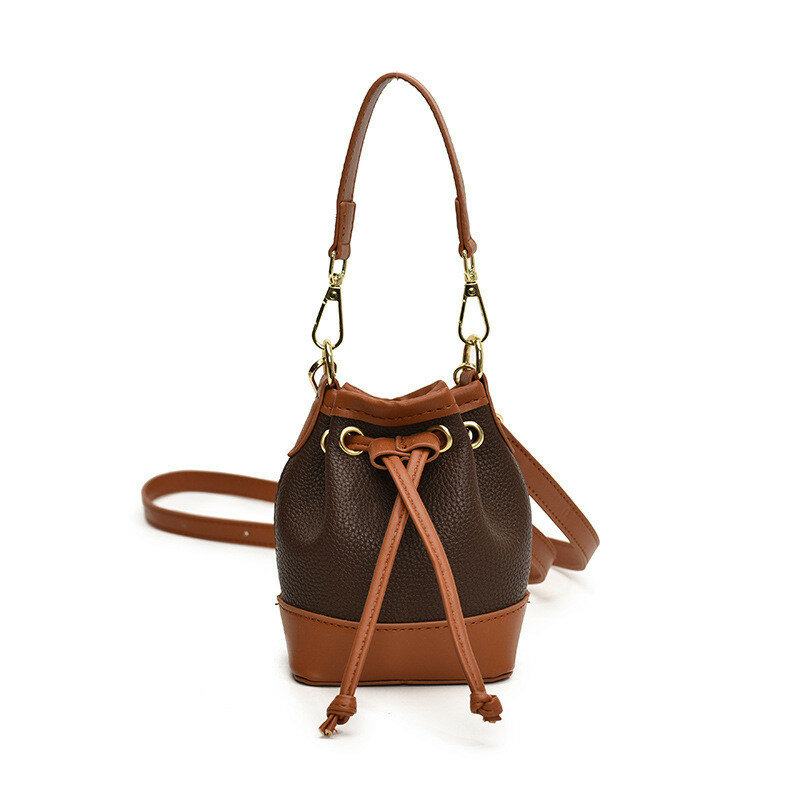 Миниатюрная сумка-ведро для детей stylish mini bucket bag, леопардовый принт, разноцветный