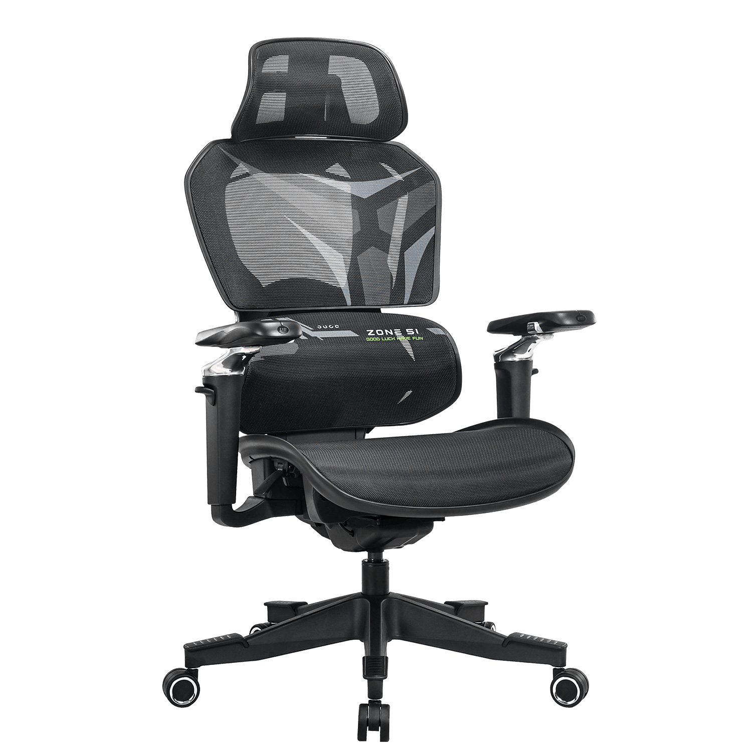 Кресло компьютерное ZONE 51 FREELANCER X7 Black-Grey, сетка, черный/серый