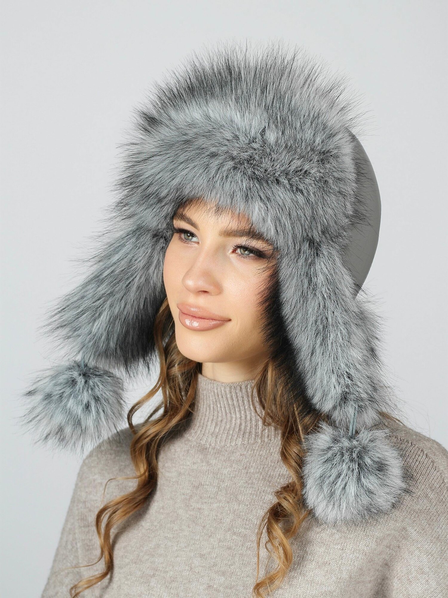 Шапка-ушанка Осень-зима 2025 для женщин