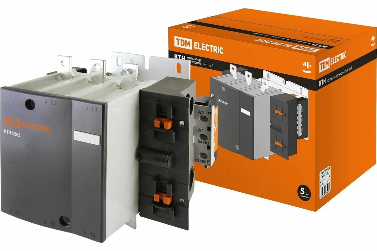 Контактор TDM ELECTRIC КТН-5265 265А 230В/АС3 SQ0710-0009