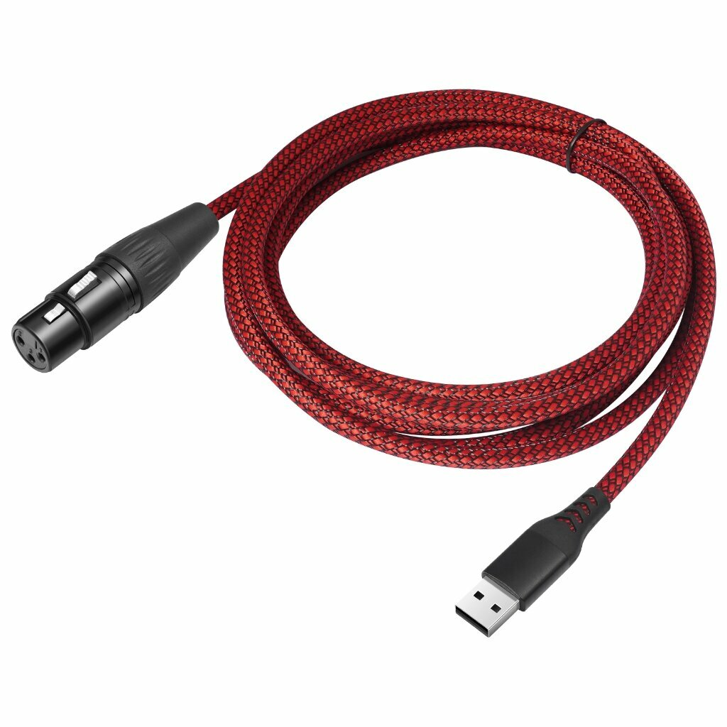 Кабель для записи женского микрофона canon от USB к XLR-1 м