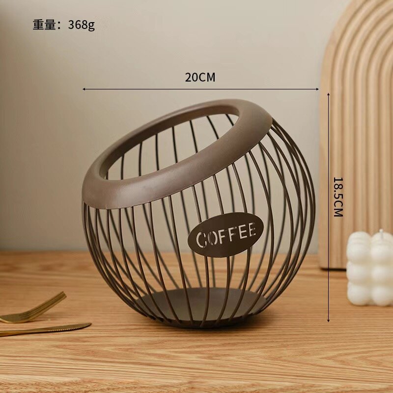 Новая стильная железная корзина для фруктов и конфет, 20*18.5 см