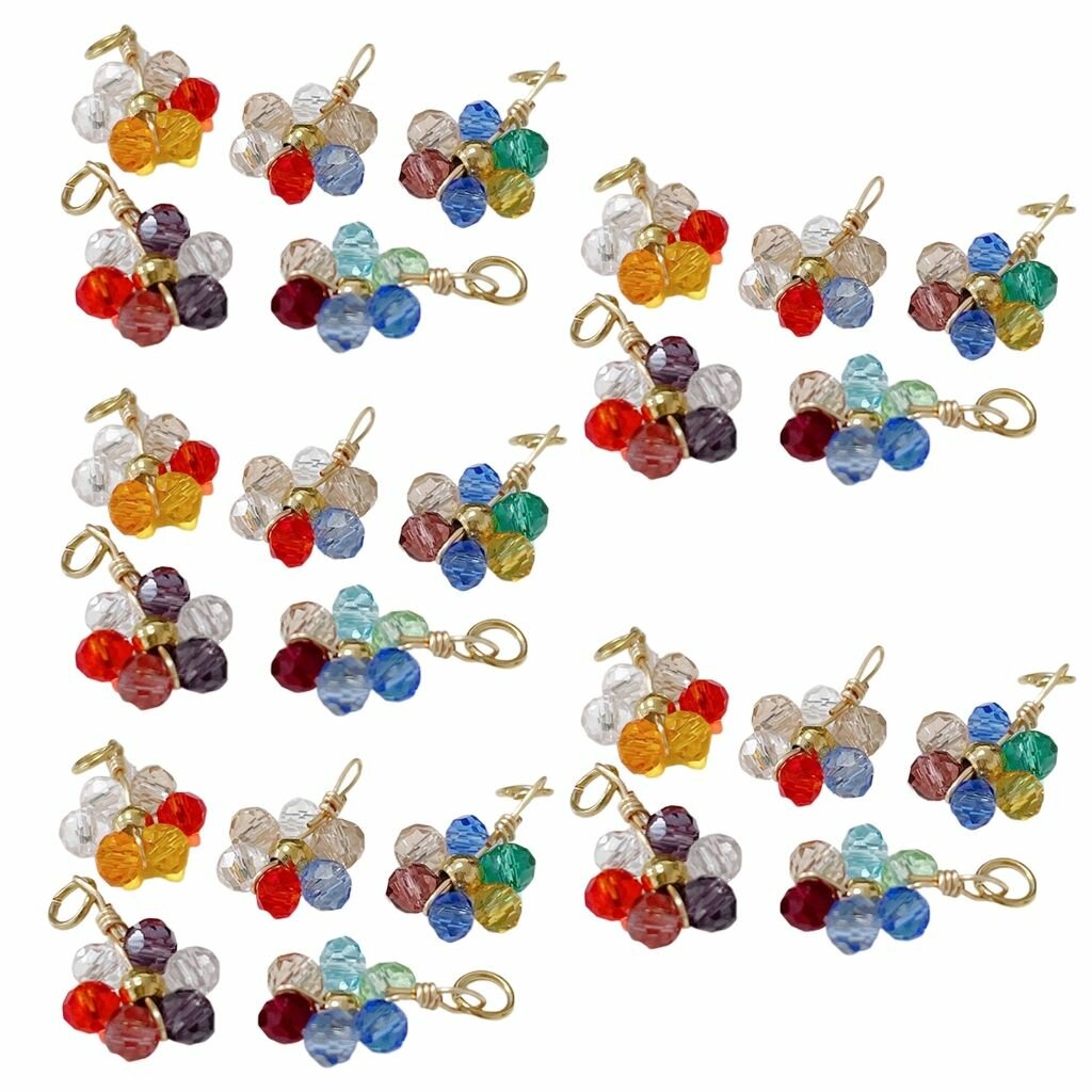 Стильное ожерелье из хрустальных бусин, кулон, красивый цветок, украшение, аксессуар для изготовления ювелирных изделий