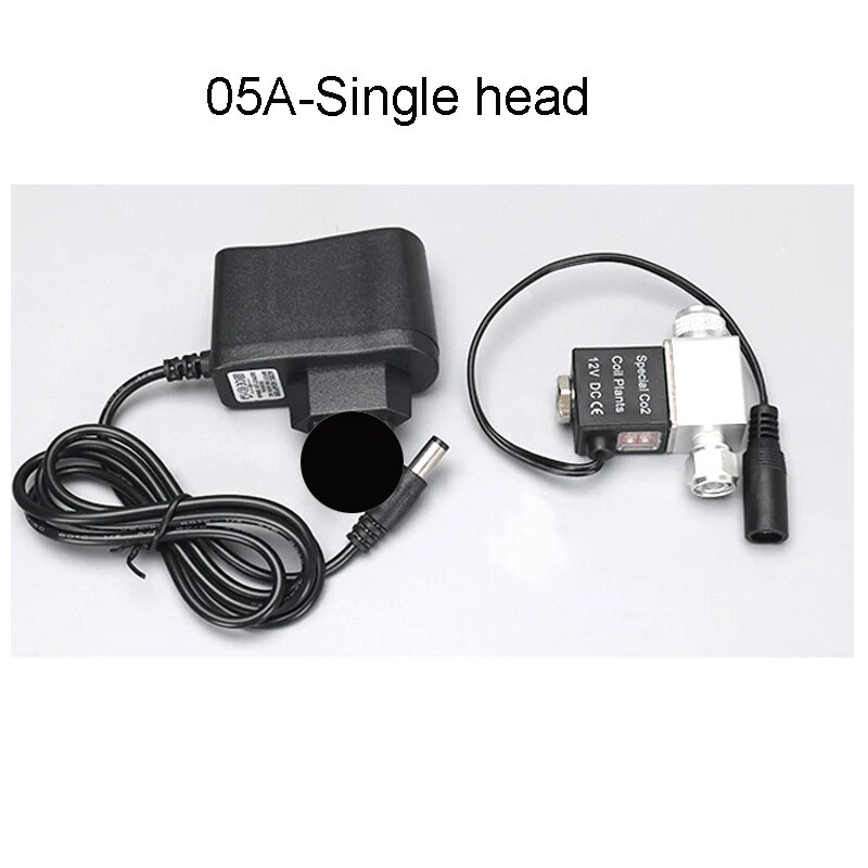 Dreamburgh Электромагнитный клапан для СО2 DC12V, EU PLUG, Черный