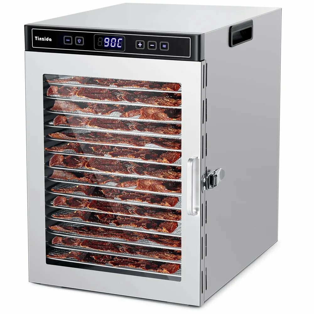 Сушилка для овощей, фруктов и мяса Tinzida Дегидратор 14 поддонов
