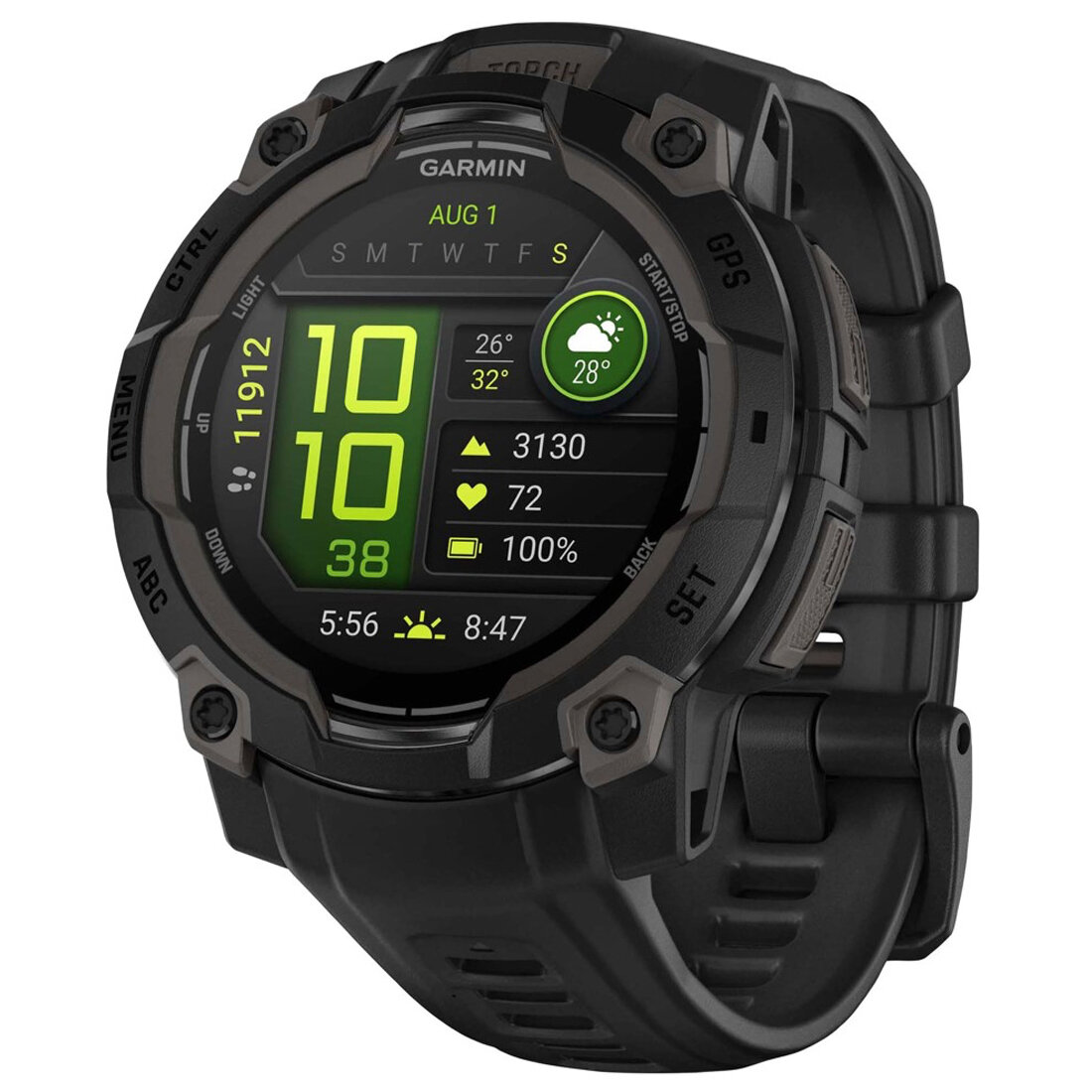 Смарт-часы Garmin Instinct 3 45мм AMOLED черные