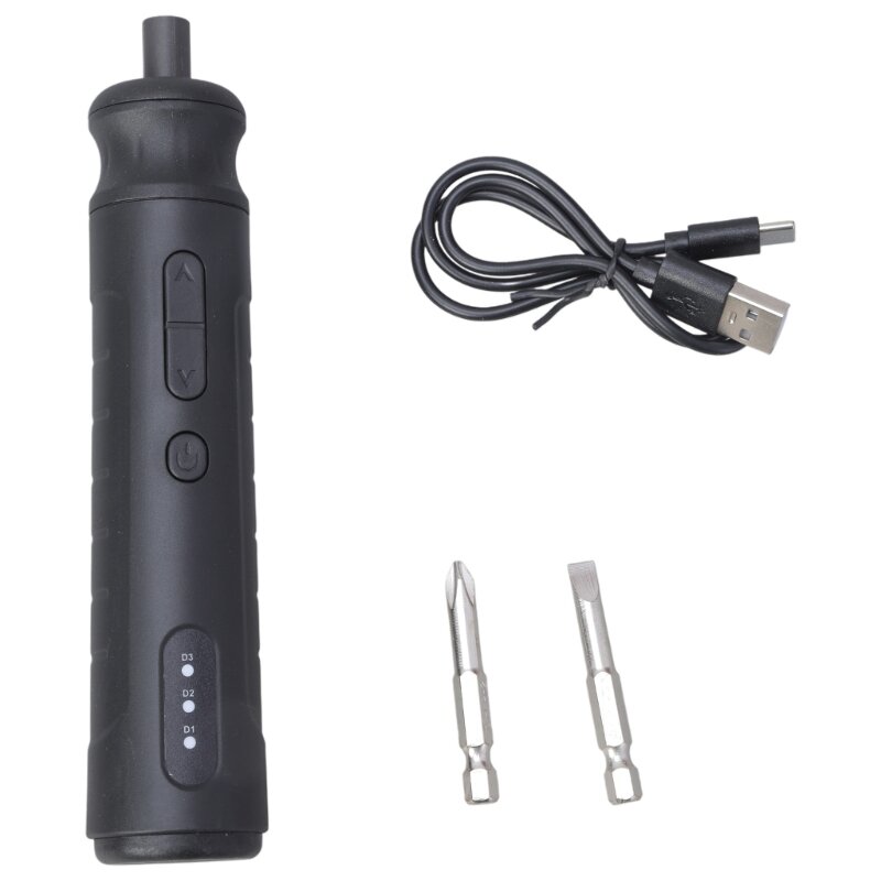 Электрическая Отвертка Дрель С Регулируемой Скоростью Вращения 2000 мАч Перезаряжаемый Съемный Сменный Электроинструмент со Светодиодной Подсветкой