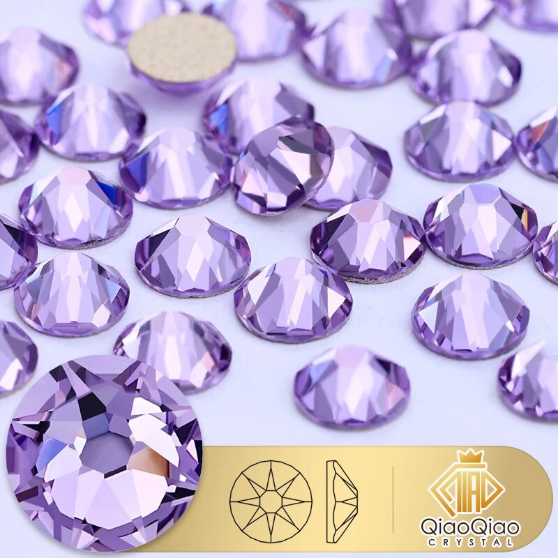 Стразы стеклянные QIAO Crystal Amethyst