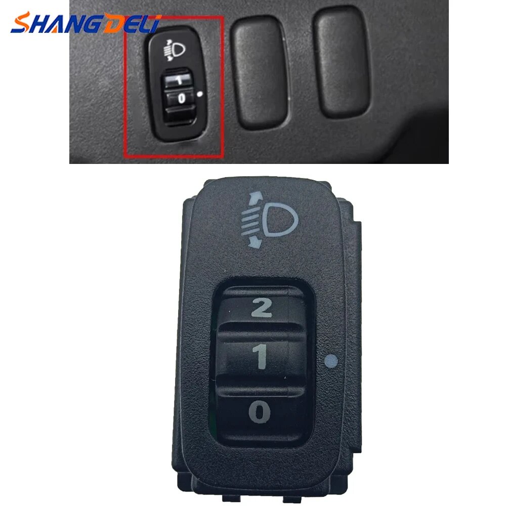 1 шт. подходит для Mitsubishi Lancer Outlander ASX 2010-2018, переключатель регулировки уровня фар автомобиля, кнопка выравнивания фар