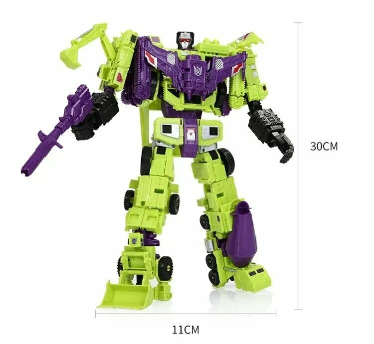 No box 5 в 1 игрушка робот трансформер игрушки devastator — фото 1