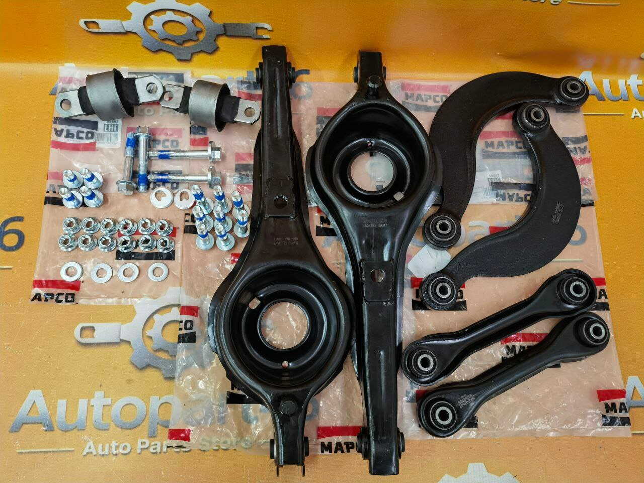 Задняя подвеска форд фокус 1 2 ford focus 2 6 рычагов, сайлентблоки и комплект болтов Германия MAPCO