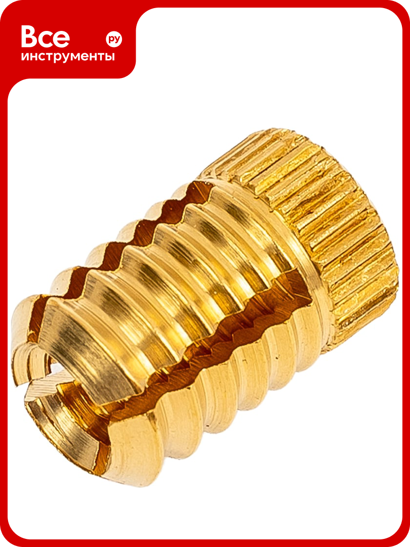 Латунный дюбель Fischer PA 4 M6/13.5 100 шт 59484, белый, для крепления в бетонных конструкциях, из прочного латунного