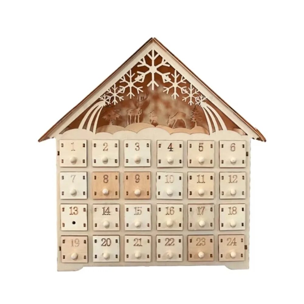 Деревянный адвент-календарь KANNERT HOUSE Style C