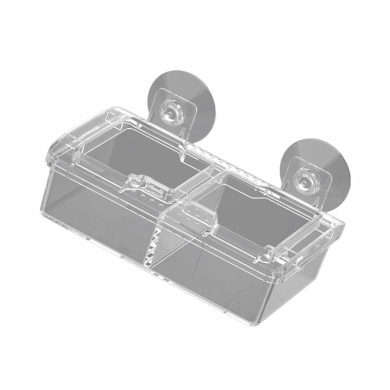 Кормушка для домашних животных с защитой от побега-прозрачная-большая