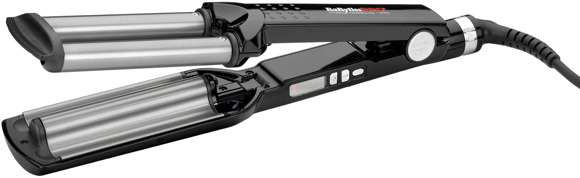 Плойка BaByliss Pro BAB2369TTE, терморегулятор, титан + турмалин, изоляция