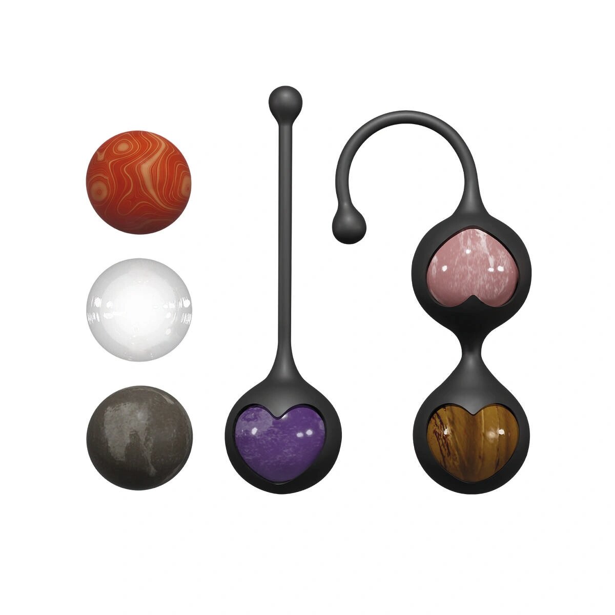 Набор вагинальных шариков Adrien Lastic Harmony Stones, разноцветные