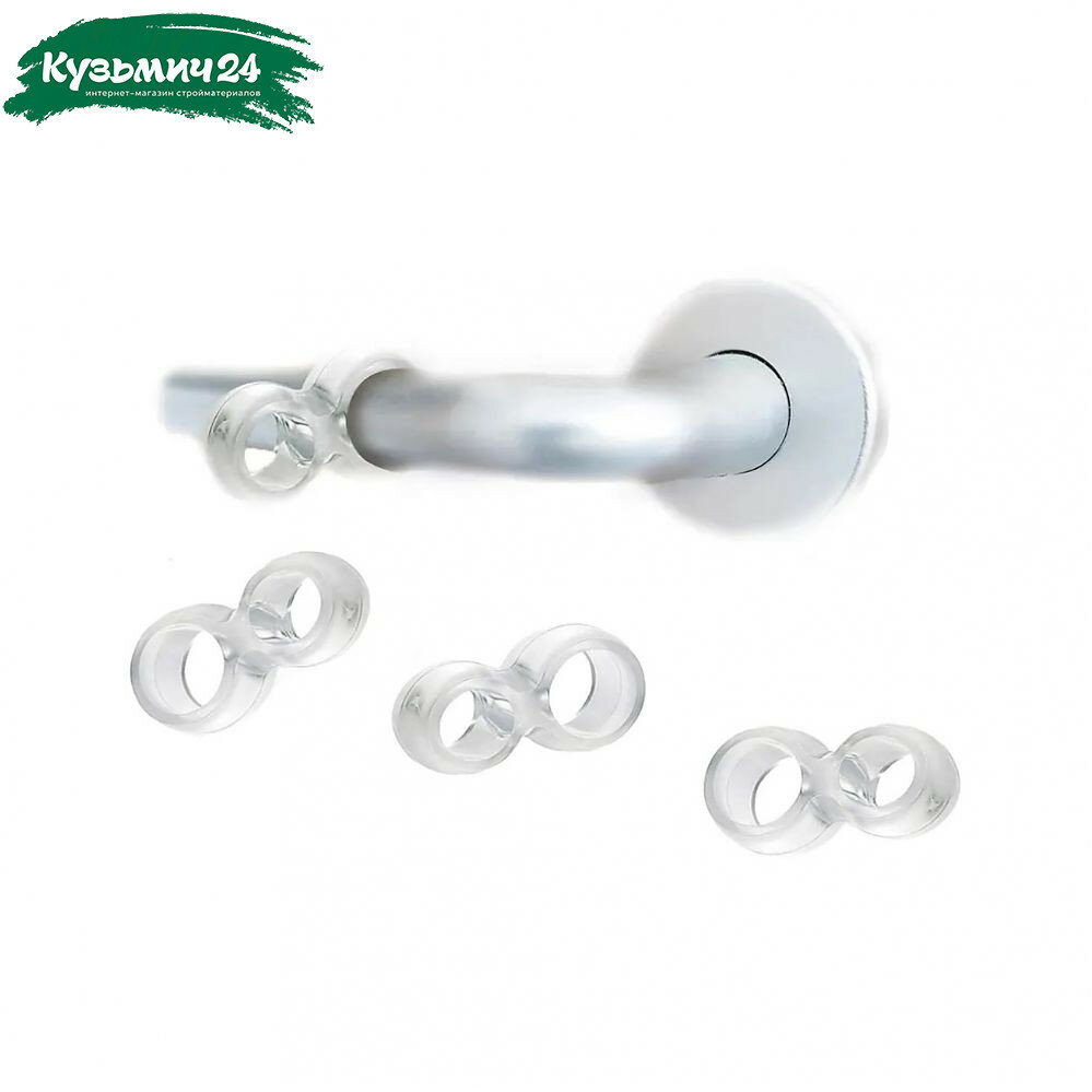 Упор дверной P-DS-4 на ручку, силиконовый, волнистая форма, для любых дверей