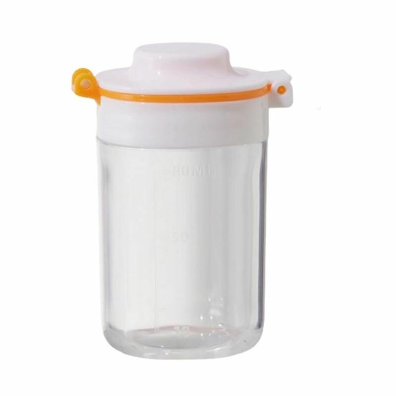 Контейнер для хранения детского молока с двойной крышкой, надежное уплотнение, легкий для прогулок, Оранжевый