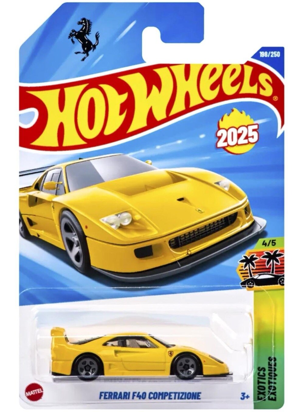 JBB92 Hot Wheels машинка металлическая игрушка коллекционная масштабная модель Ferrari F40 Competizione кейс 2025