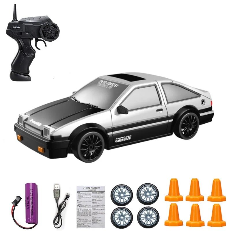 Радиоуправляемая машина LKCOMO AE86 1:24, Black 1B