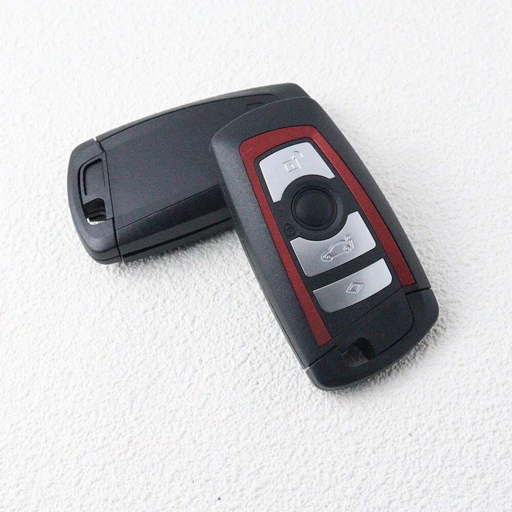 Корпус для BMW F20 F30 F40 E90 E92 E93 CAS4 F 3 5 7 серии X3 X5 F10 FEM EWS5 Синий автомобильный смарт-брелок Замена корпуса red-4 bottons