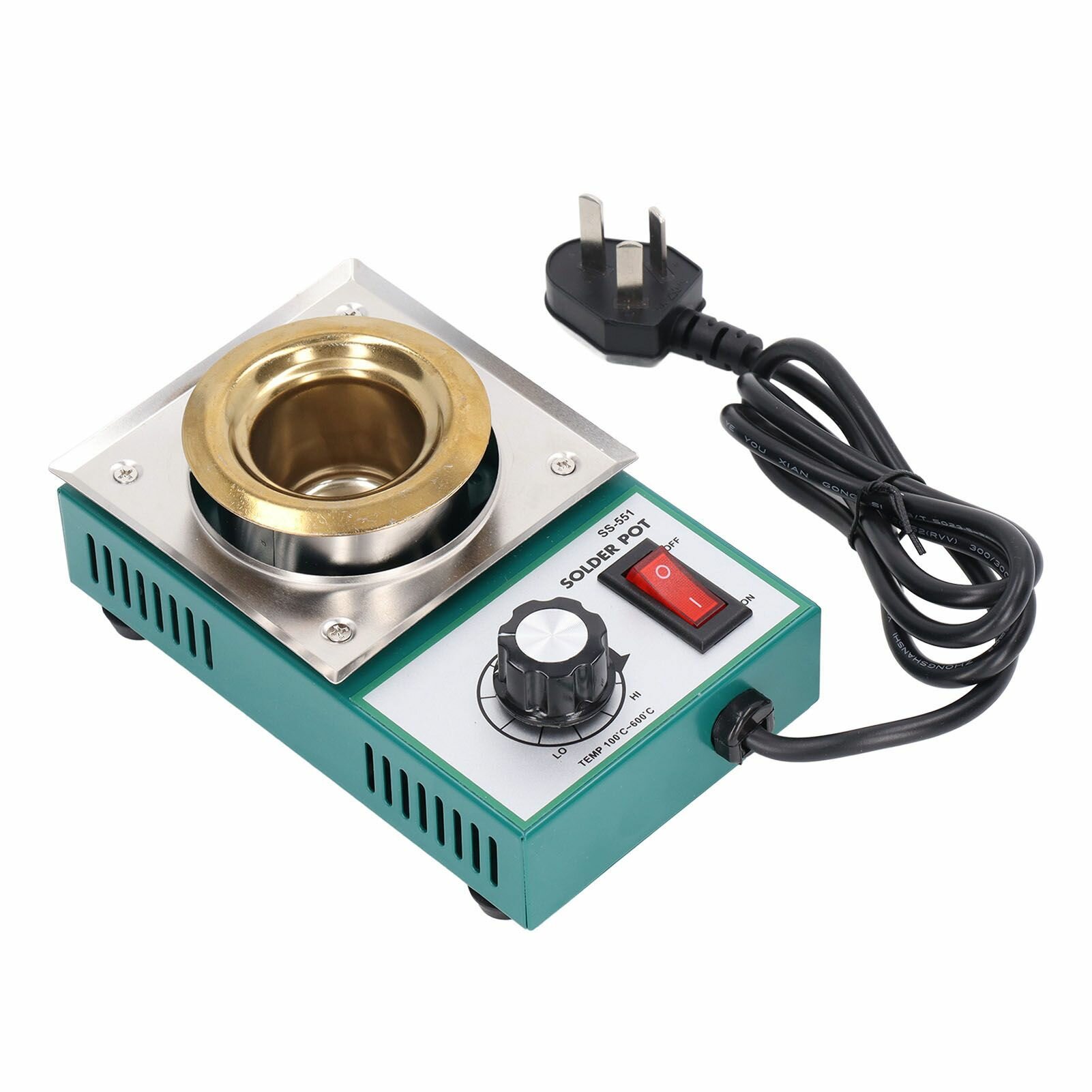 Круглая паяльная ванна из нержавеющей стали, 150 Вт, электронная паяльная ванна с титановым покрытием, вилка AU, 220 240 В переменного тока