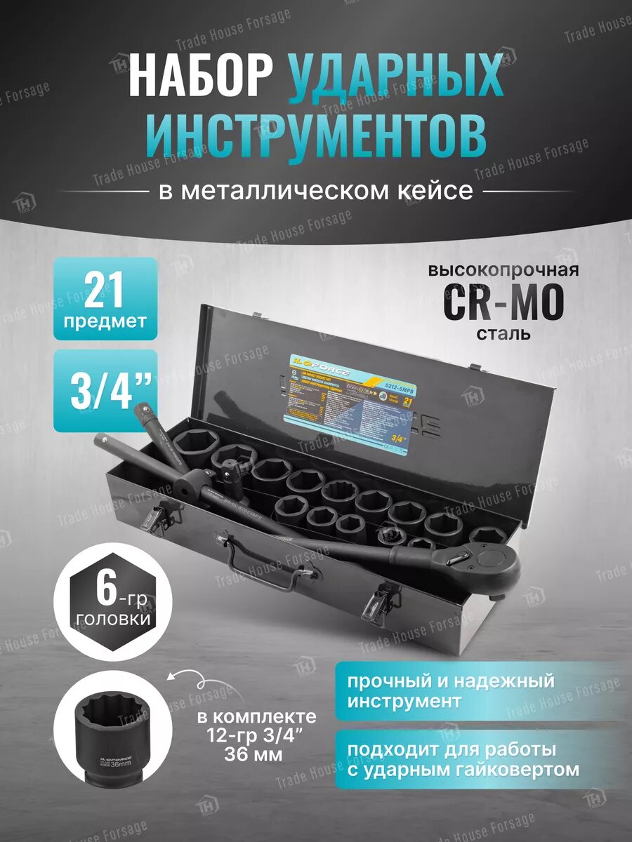 Набор инструментов ударных 21 предмет