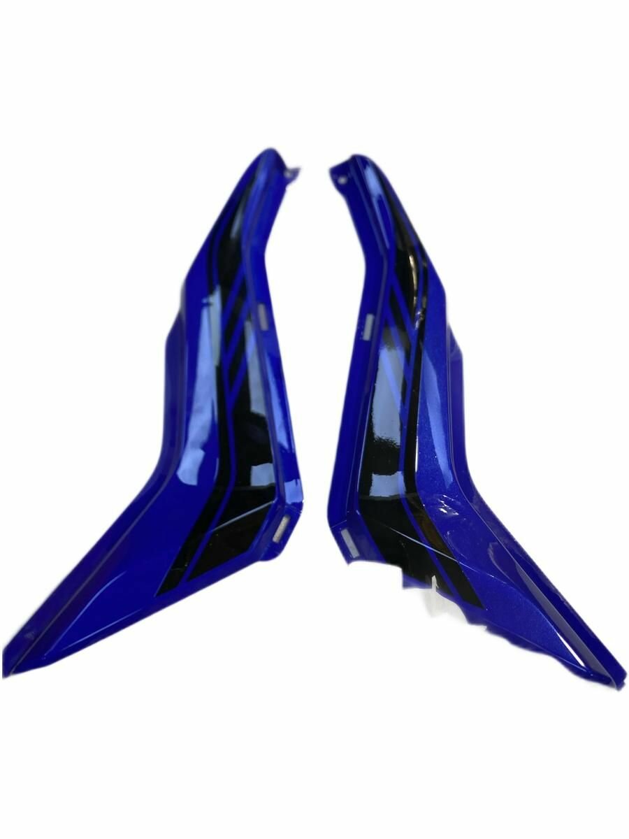 Пластик боковой синий пара под сиденье Альфа RS